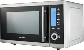 Medion MD15501 stříbrno-černá / Mikrovlnná trouba / 2500 W / 25 l / ho