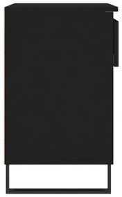 Botník černý 70x36x60 cm kompozitní dřevo