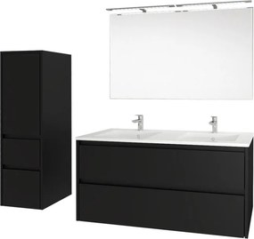 Mereo Mereo, Opto, koupelnová skříňka s umyvadlem z litého mramoru 101 cm, bílá, dub, bílá/dub, černá, CN912M