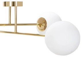 Tutumi, stropní lampa skleněné koule 4xE27 APP1248-4CP, zlatá lesklá, OSW-14037