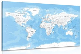 Obraz stylová mapa světa - 90x60 cm