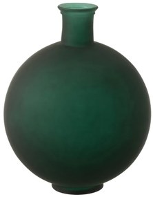 OnaDnes -20% Zelená skleněná váza J-line Gara 34 cm