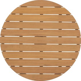 Hliníkový stolek EMOTION Ø 87 cm (teak)