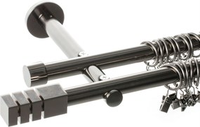 Dvojitá garnýž Nordic titan 160cm