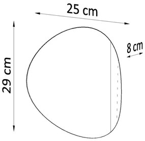 Černé nástěnné svítidlo Sollux Junker