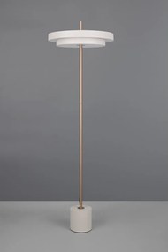 Slonovinová LED stmívatelná stojací lampa (výška 138 cm) Keaton – Trio