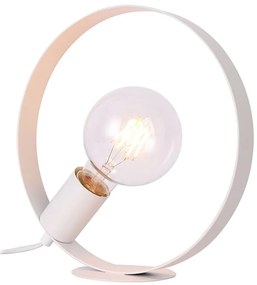 Bílá stolní lampa Nexo Ledea pro žárovku 1x E27  - Candellux - LED lustry a svítidla > Kolekce svítidel > Kolekce svítidel NEXO LEDEA