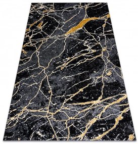 Dywany Łuszczów Kusový koberec Gloss 529A 82 3D mramor black/grey - 240x330 cm