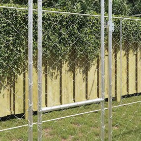 Klec pro psa Stříbrná 800 x 200 x 200 cm Pozinkovaná ocel 3368313