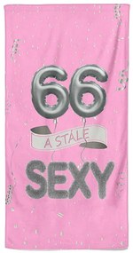 Osuška Stále sexy – růžová (věk: 66, Velikost osušky: 100x170cm)