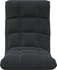 Skládací lenoška na podlahu černá textil 336590