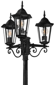 Venkovní lampa 3xE27/20W/230V IP43 2,58 m černá