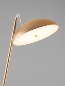 Designová stojací lampa Flute zlatá
