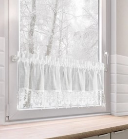 EUROFIRANY KRÁTKÁ VÁNOČNÍ ZÁCLONA NA PÁSCE XMAS 30X150 CM HVĚZDY