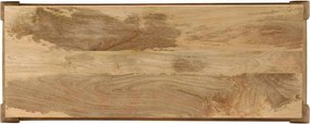 Konzolový stolek 118 x 38 x 76 cm masivní mangovníkové dřevo 247115
