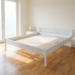 Nábytek ATIKA s.r.o. Kovová postel ANGELETA 180, snížené hlavové čelo Barevne provedení: černá, Rozměr: 180 x 200 cm
