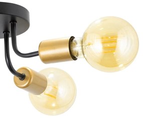Toolight, závěsné svítidlo 3xE27 APP1117-3C, černá-zlatá, OSW-01400