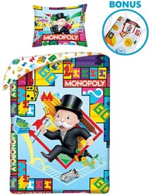 Bavlněné ložní povlečení Monopoly - 100% bavlna - 70 x 90 cm + 140 x 200 cm