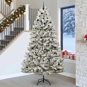 Umělý vánoční stromeček 270 cm 300 LED Teplá bílá PVC a ocel 3395776