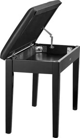 Duet Piano Keyboard Úložný prostor na lavici Polstrované sedátko Dřevěná toaletní