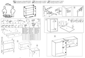 Závěsná kuchyňská skříňka VITO - 60x58x30 cm - béžová lesklá