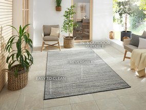 ELLE Decoration, Kusový koberec Gemini 105543 Silver z kolekce Elle – na ven i na doma, 120x170, šedá, chodba / předsíň