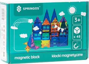 Magnetická stavebnice 48 dílů SPRINGOS KG0046