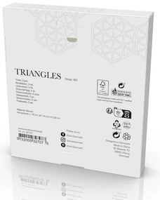 Zone Denmark Sada silikonových podložek pod horké Triangles (3 ks) Light Terracotta/Lupine/Almond