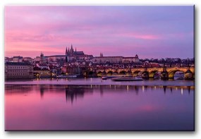 Obraz Praha ve fialové Velikost (šířka x výška): 90x60 cm