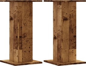 Stojany na rostliny 2 ks old wood 30x30x60 cm kompozitní dřevo 3307862
