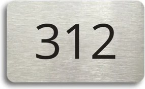 ACCEPT Číslo na dveře - typ 10 (50x30mm) - bílá tabulka - barevný tisk