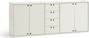 Krémová komoda 197x80x40 cm Wally – Teulat