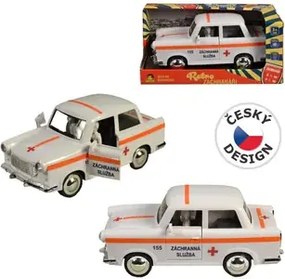 MaDe 98528 - Auto ambulance retro na setrvačník 6 x 17 x 8 cm