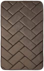 BO-MA, Protiskluzová koupelnová předložka 3D 7288 coffee, 50x80, hnědá, koupelna