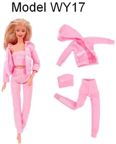 Oblečky pro Barbie - růžové outfity Varianta: model WY17