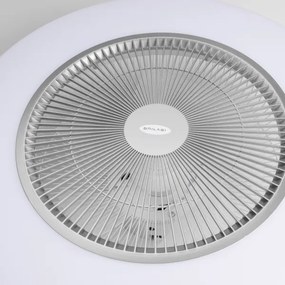 Brilagi - LED Stmívatelné svítidlo s ventilátorem AURA LED/38W/230V stříbrná +DO
