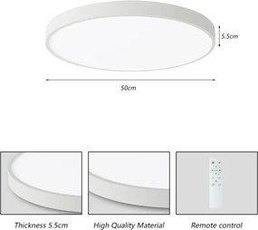 Brilagi-LED Stmívatelné svítidlo POOL SMART LED/60W/230V 3000-6000 50 cm+DO bílá