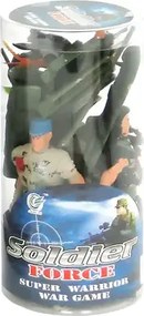 Vojenská sada 3 figurky vojáků s doplňky / Plast / 10,5 cm / od 3 let