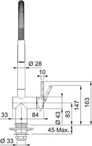 Franke Active - Dřezová baterie FN 3407.031 s flexibilním ramenem chro
