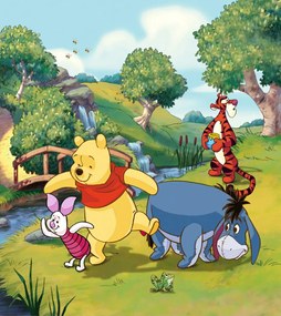 FTDN XL 5135 AG Design vliesová fototapeta 2-dílná pro děti Winnie Pooh, velikost 180 x 202 cm