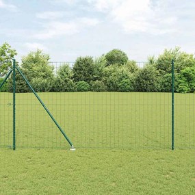 Evropský plot se hroty 10 x 1,5 m Ocel potažená PVC Zelená 3350566