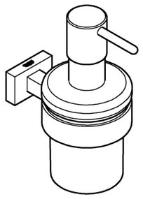 GROHE 40756001 - Dávkovač tekutého mýdla ESSENTIALS CUBE 160 ml lesklý chrom