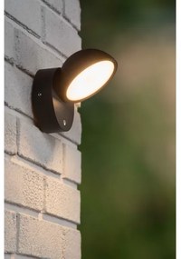 Lucide 22865/12/30 - LED Venkovní nástěnné svítidlo FINN LED/12W/230V IP54 černá
