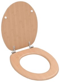 WC sedátko s víkem MDF motiv bambusu 143927