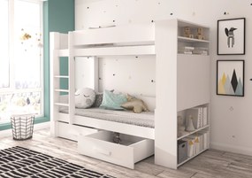 ADRK Furniture Dvoupodlažní postel pro dvě osoby GARET 200x90 CH-Gar-W-230-E1161