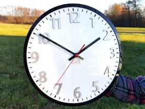 M.Clock Nástěnné akrylové 3D hodiny 30x30cm bílé