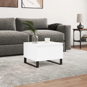 vidaXL Konferenční stolek 50 x 46 x 35 cm kompozitní dřevo [830878] Barva: Bílá