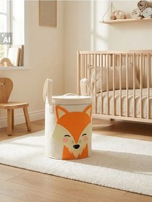 Sinsay - Úložný koš s aplikací jednorožce a uchy - oranžová