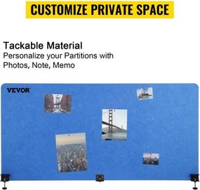 Desk Divider 152,4 cm Desk Privacy Panel, 3 Panel Privacy Akustický panel