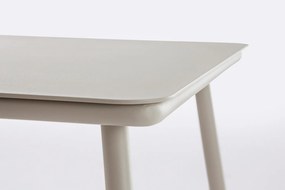 BIZZOTTO Zahradní konferenční stolek SPIKE světlý 104x61 cm